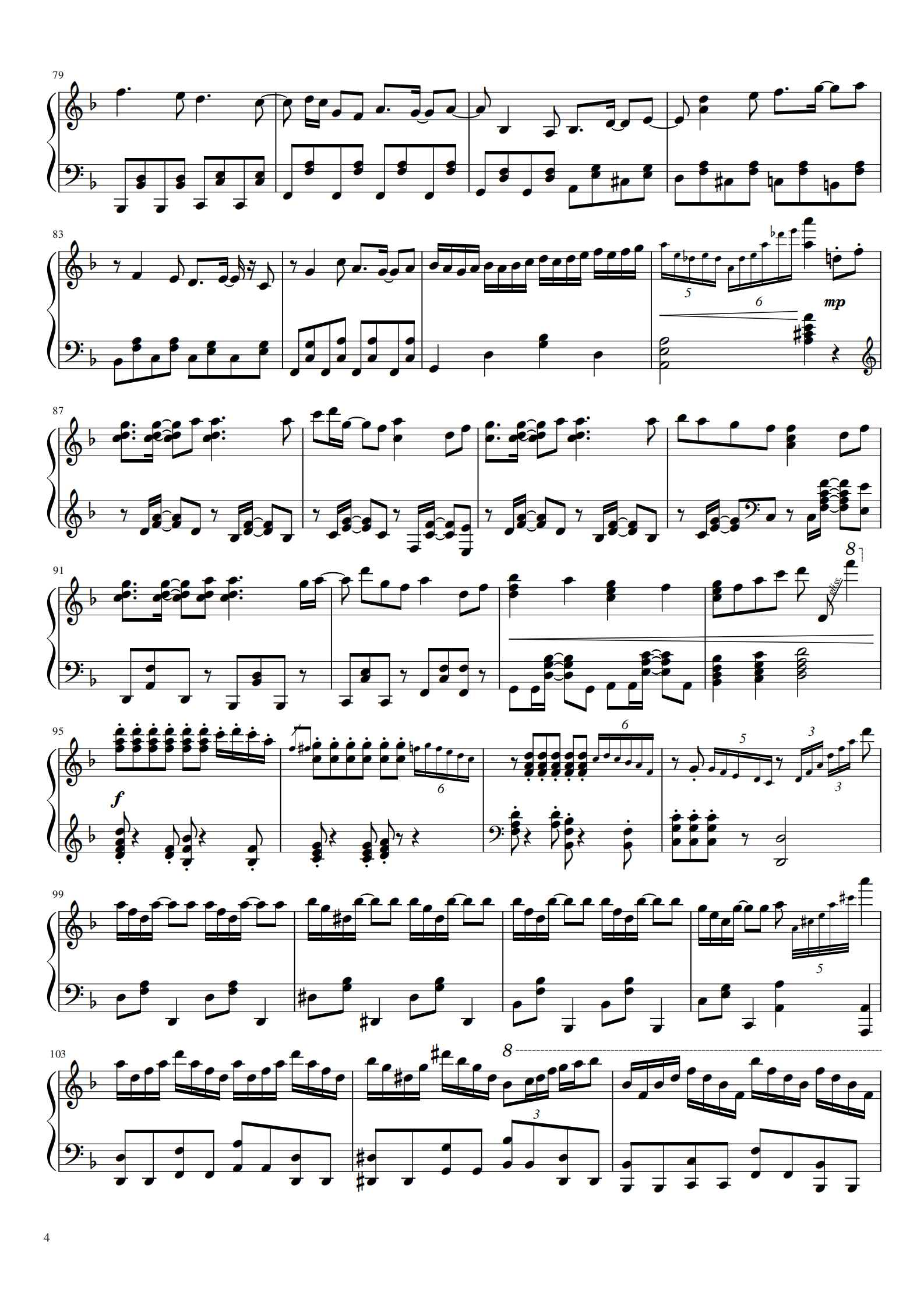 Animenz,【免费谱】 - 千本樱（Piano and Violin Duet）钢琴谱-钢琴都是黑白键-虫虫乐谱