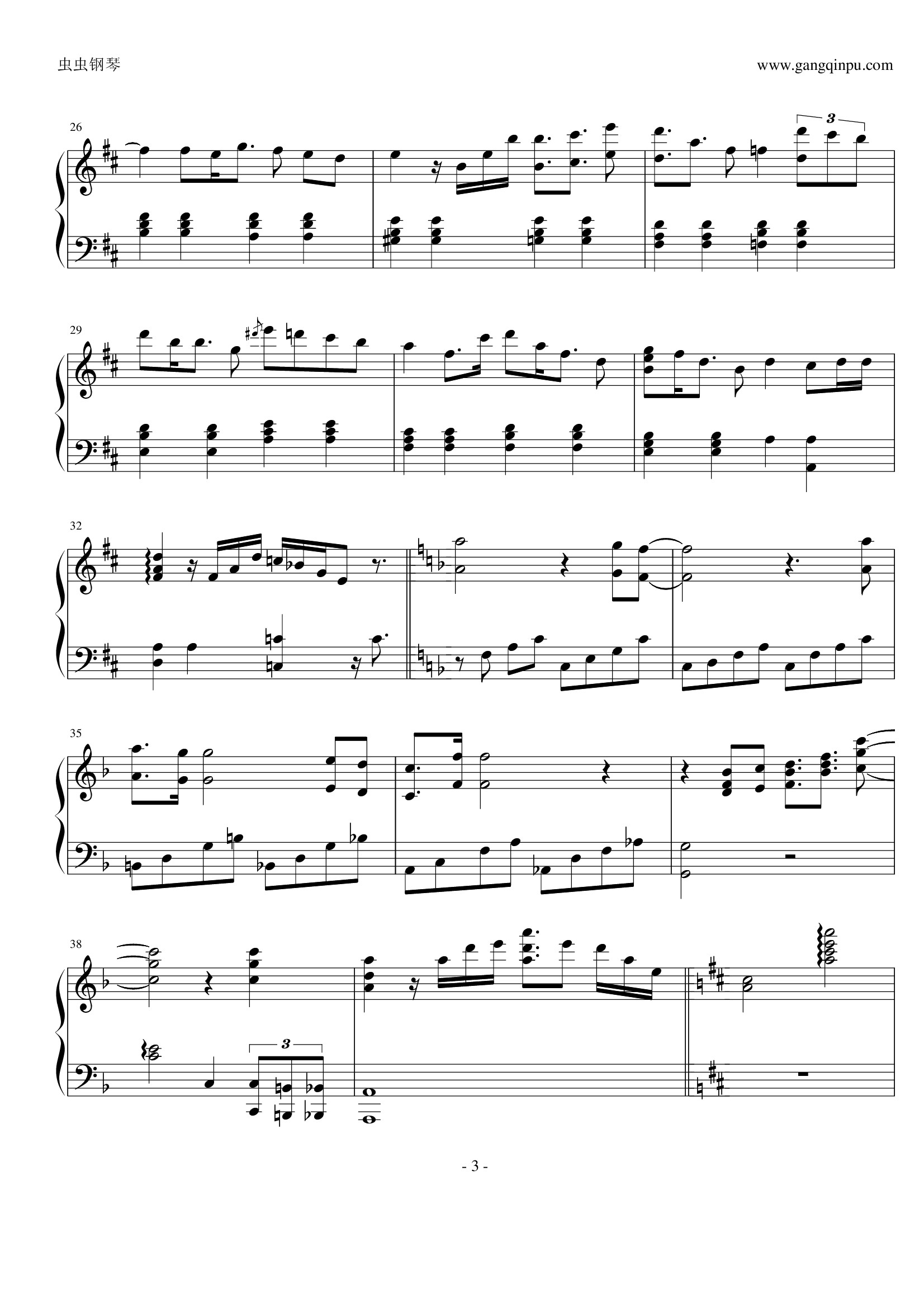 Im aways close to you（交响乐之雨）钢琴谱-DANTA-虫虫乐谱