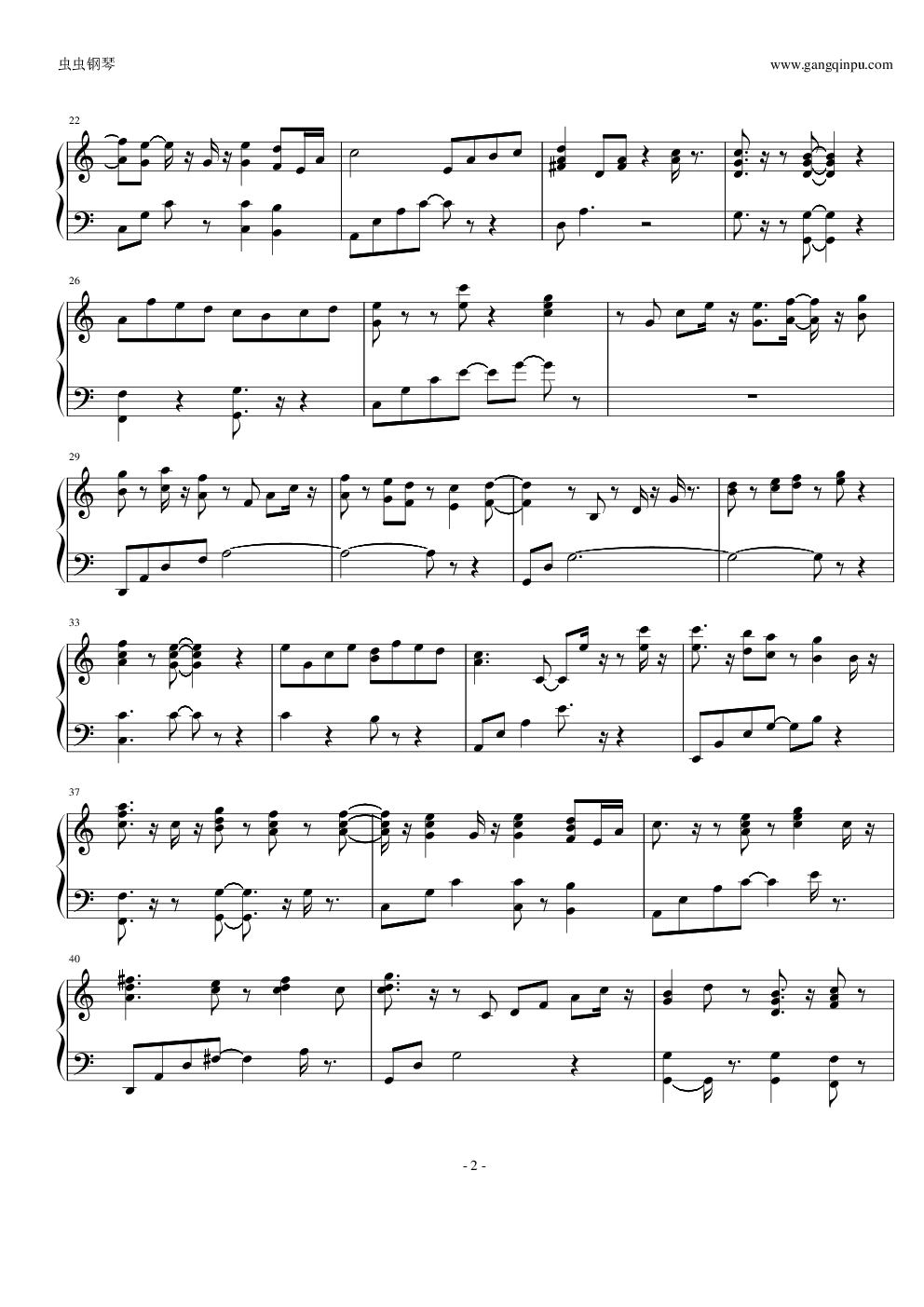 Kyosuke.No.1钢琴谱-l8361142-虫虫乐谱