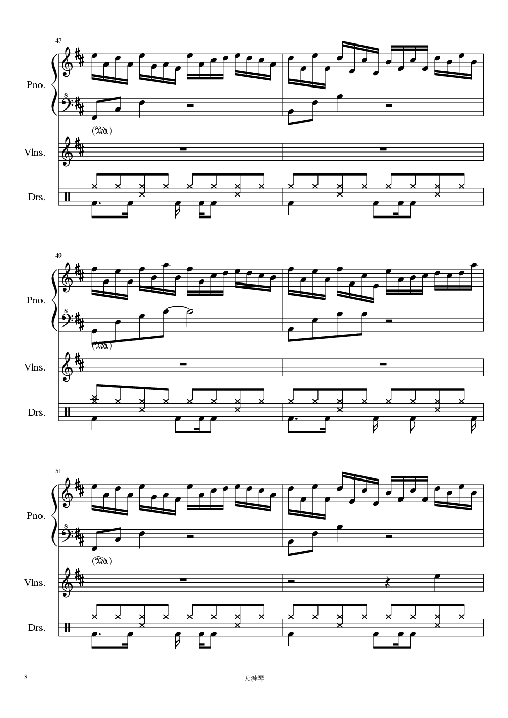 Somnambulating钢琴谱-天漄琴-虫虫乐谱