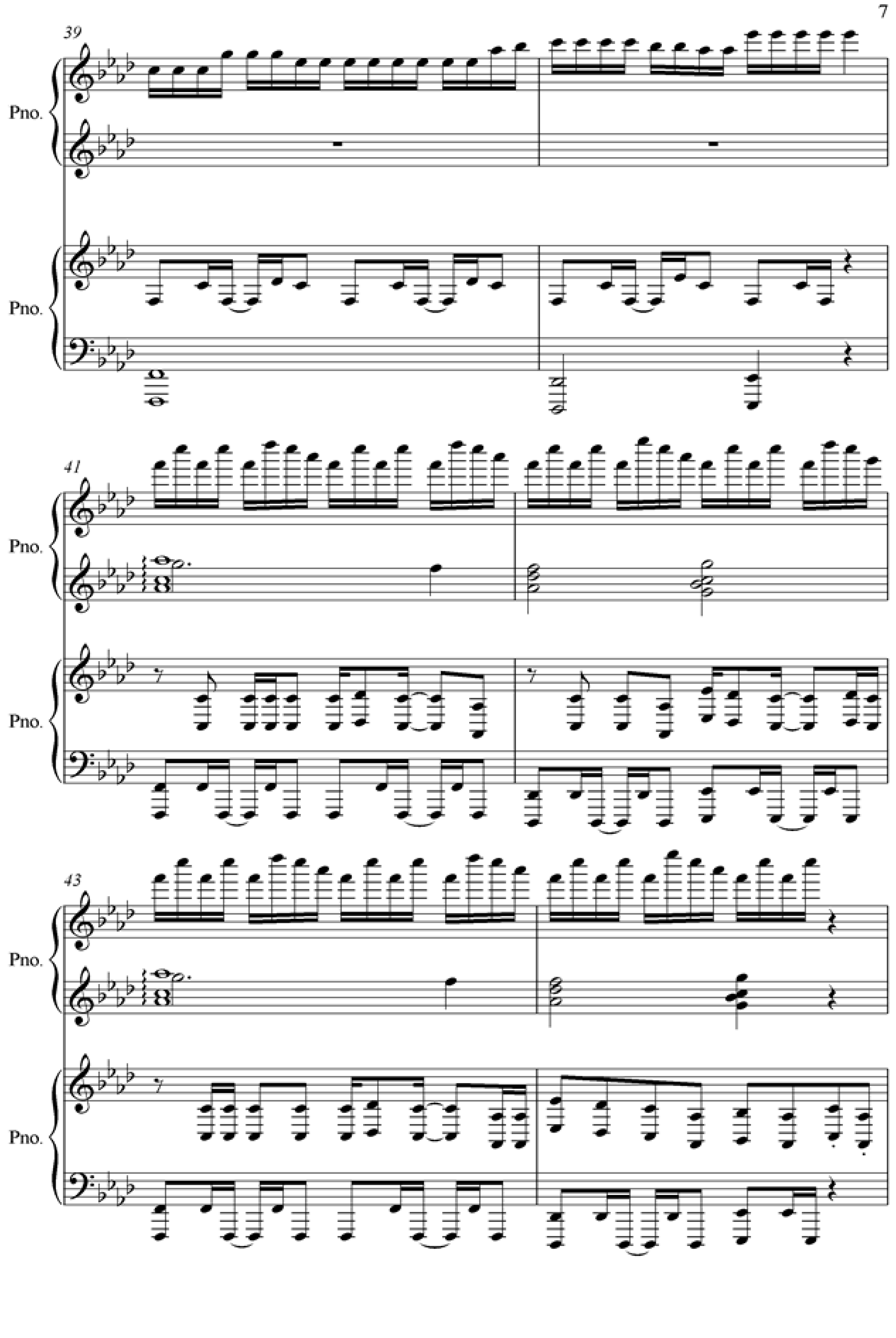名侦探柯南M13主题曲-PUZZLE (for Piano Four Hands)钢琴谱-Tacrevlis-虫虫乐谱