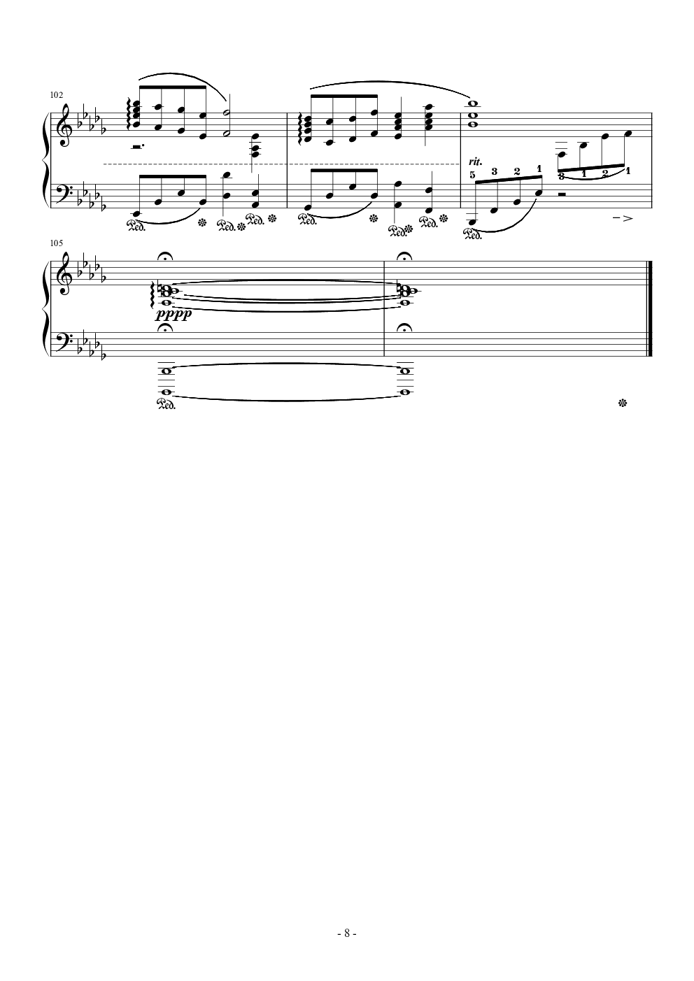 DRAGONSONG（Distant Worlds IV）钢琴谱-c调-虫虫乐谱