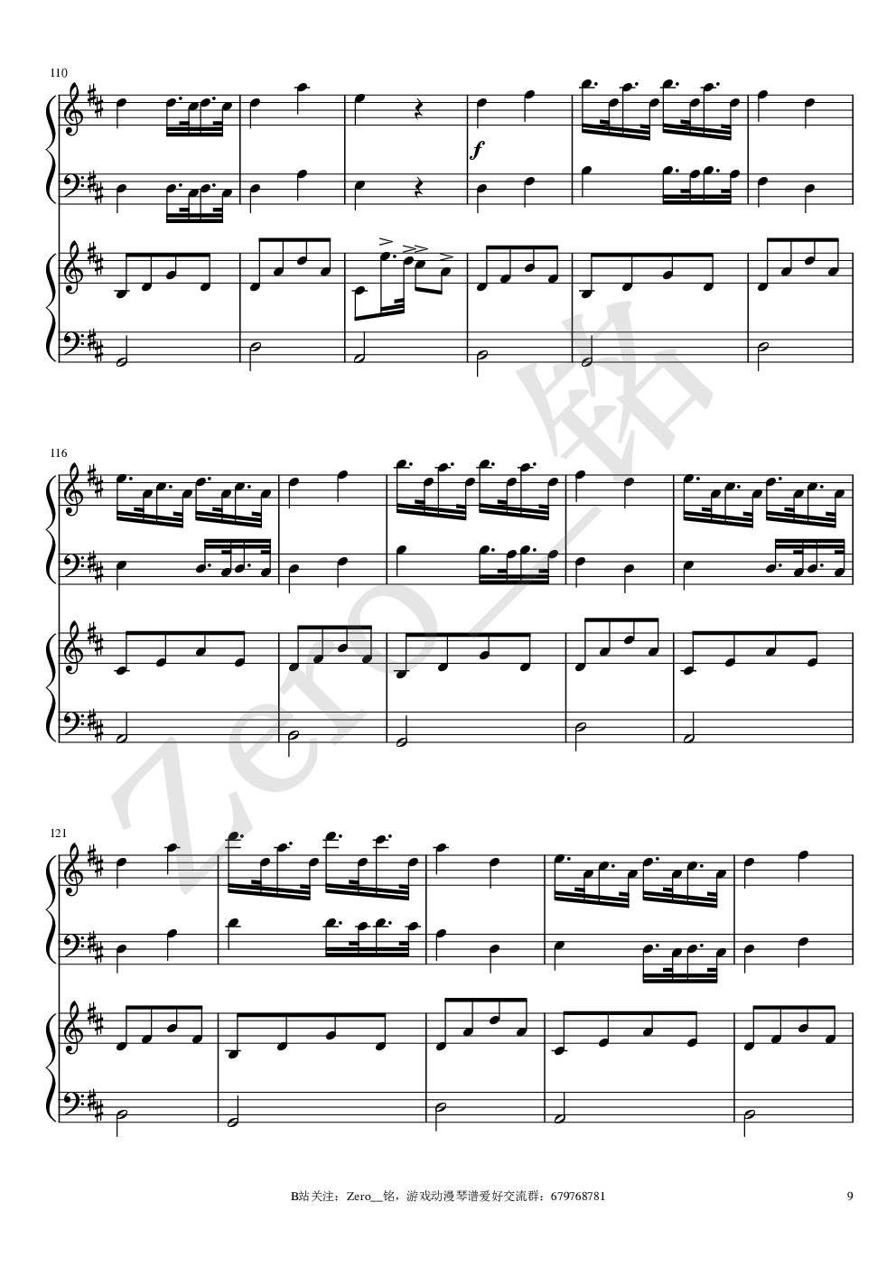 color-X钢琴谱-zero铭-虫虫乐谱