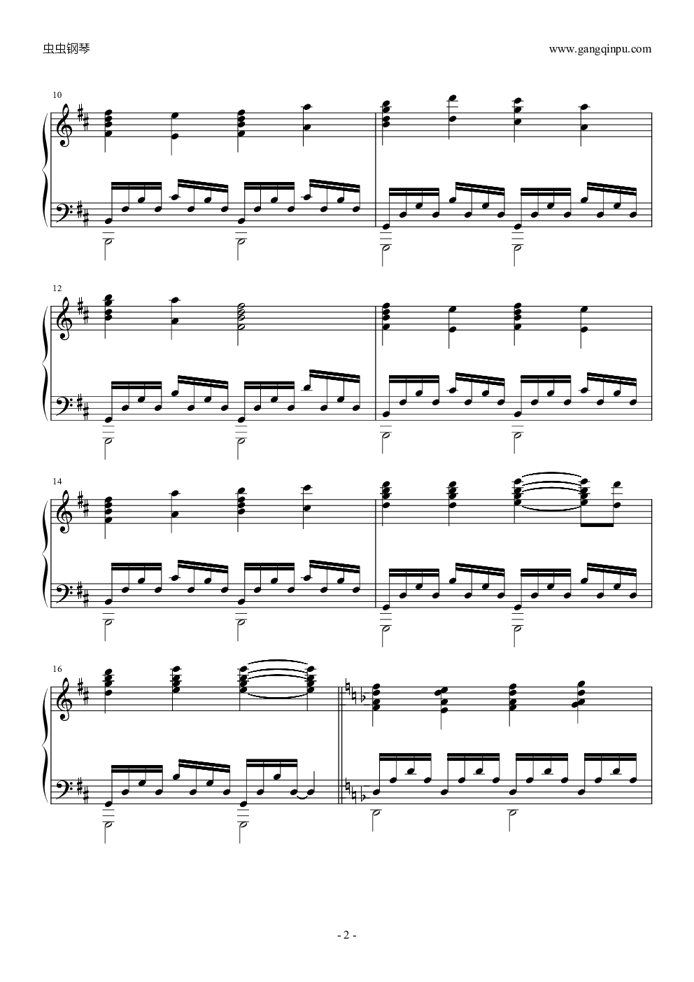 rwby系列之红red like roses钢琴谱-johnsonf1-虫虫乐谱