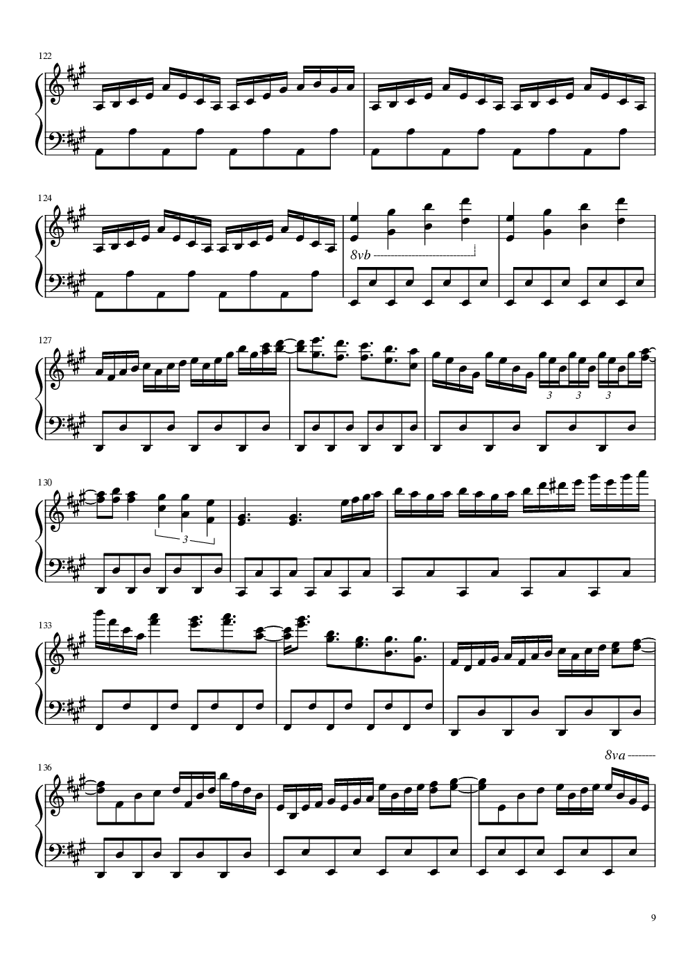 xi-freedom dive钢琴谱-mmbbhh-虫虫乐谱