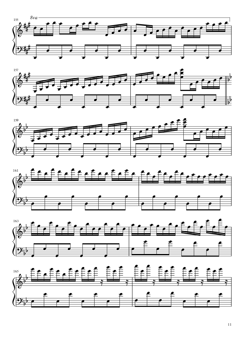 xi-freedom dive钢琴谱-mmbbhh-虫虫乐谱