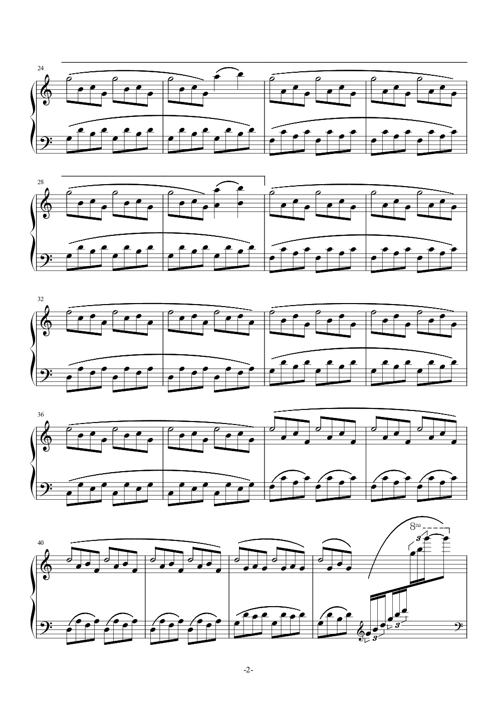 【Isaac Shepard】Felicity钢琴谱-c调-虫虫乐谱