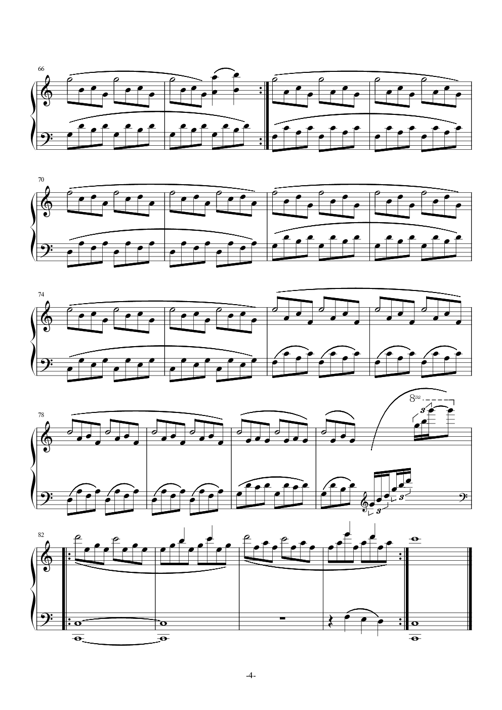 【Isaac Shepard】Felicity钢琴谱-c调-虫虫乐谱